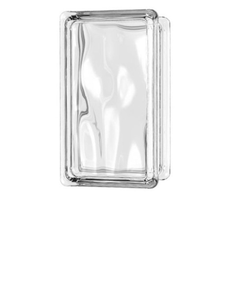 Glass block rectangle- Cloudy